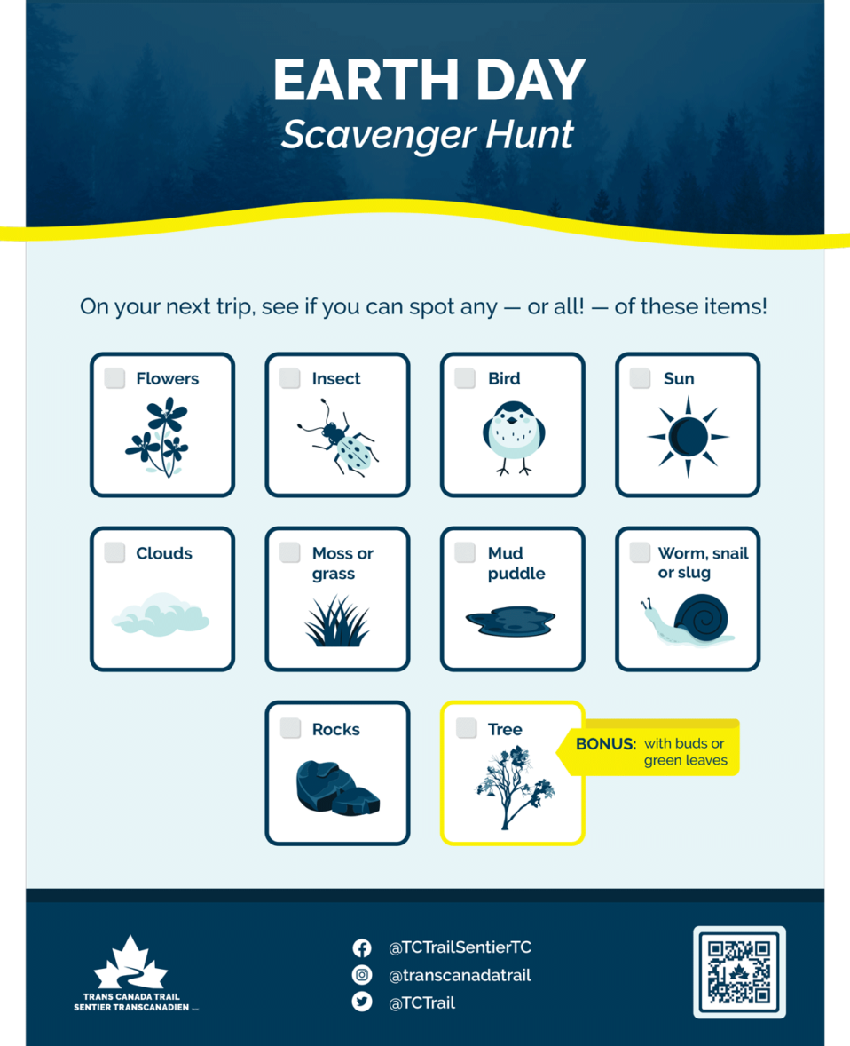Trans Canada Trail | Earth Day Scavenger Hunt